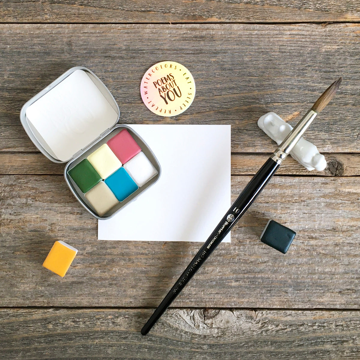 Pastel Colors - 6 Color Set - Opaque Colors Set - Aquamarine, Titan Bu ...